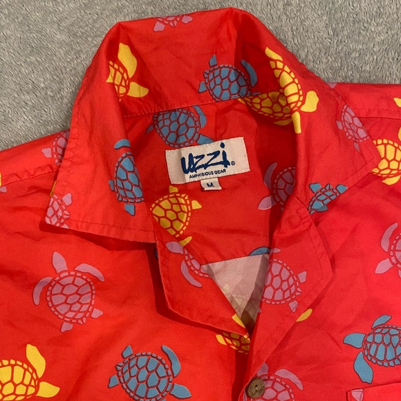 Uzzi | Shirts | Uzzi Amphibious Gear Hawaiian Shirt Mens Medium Short ...